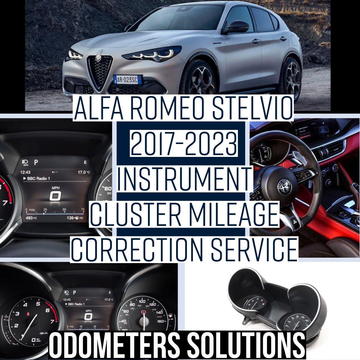ALFA ROMEO STELVIO 2017 - UP Instrument Gauge Cluster Mileage Correcti ...